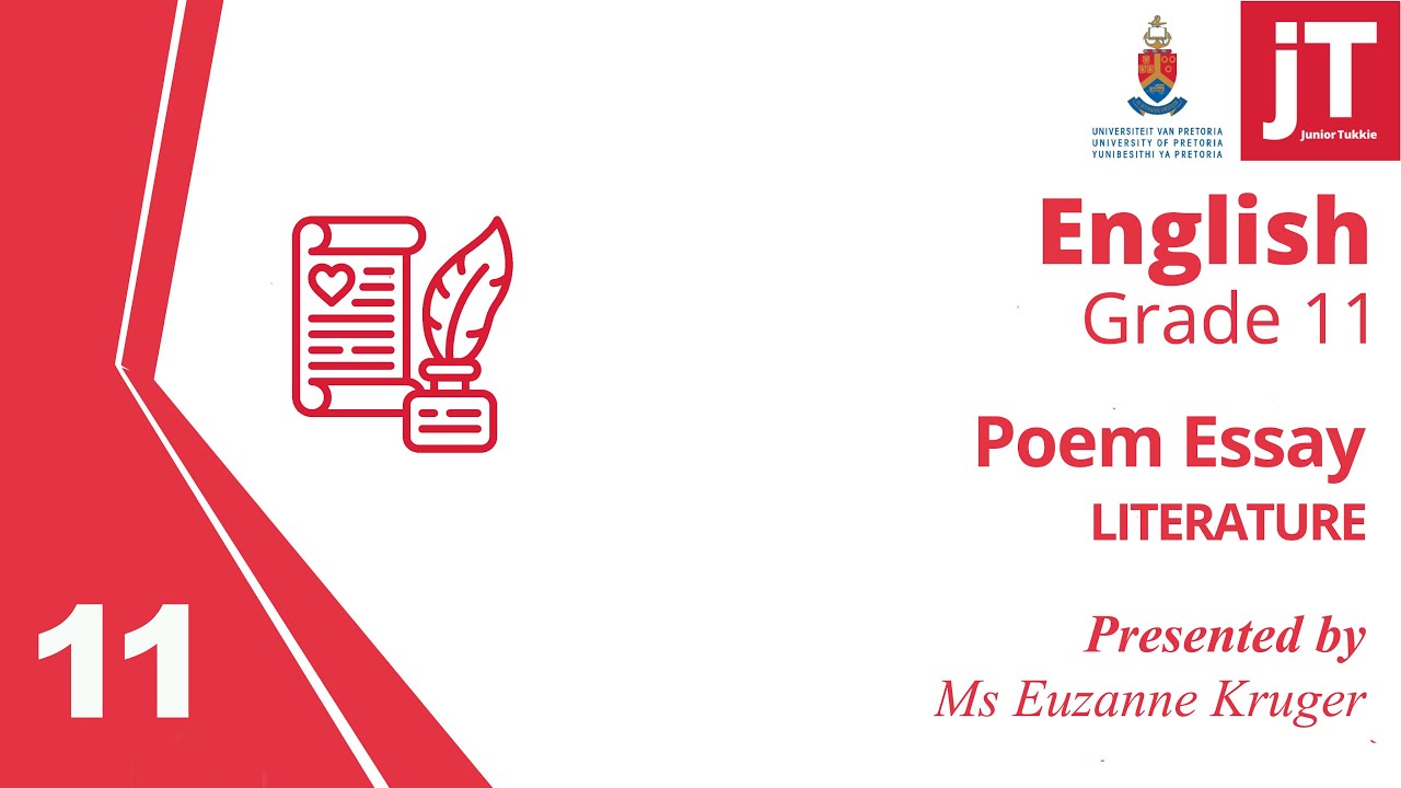 Grade 11 - English - Literature - Poem Essay - YouTube