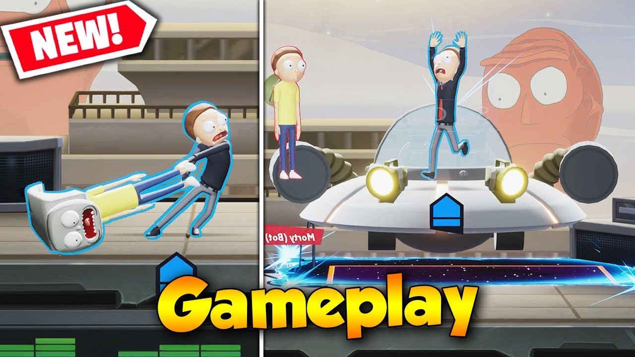 MultiVersus - Morty Full Gameplay (Moveset, Skins, Emotes) - YouTube