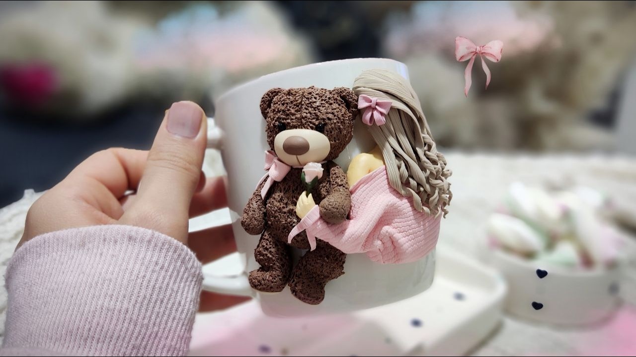 I Made Cute Polymer Clay Teddy Bears/polymer clay tutorial/polymer clay ...