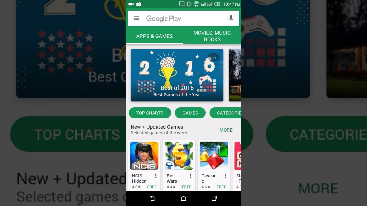 Google play store New Look with ranking - YouTube