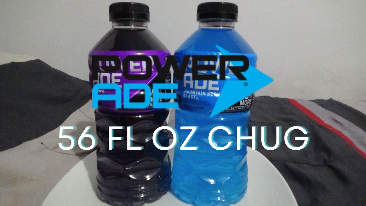 Powerade 56 Fl Oz Chug - YouTube