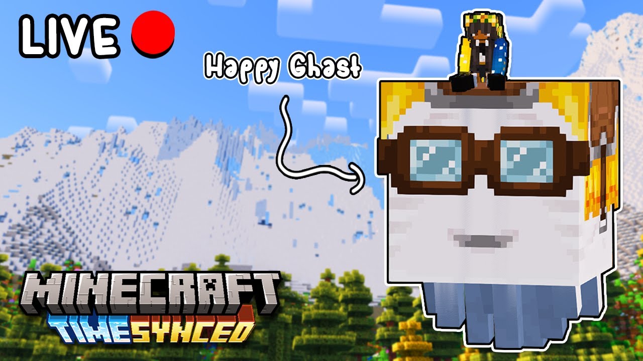 🌿What to Do With the HAPPY GHAST in Cozy Modded Minecraft... PT.2 | Time Synced ☀️ LIVE - YouTube