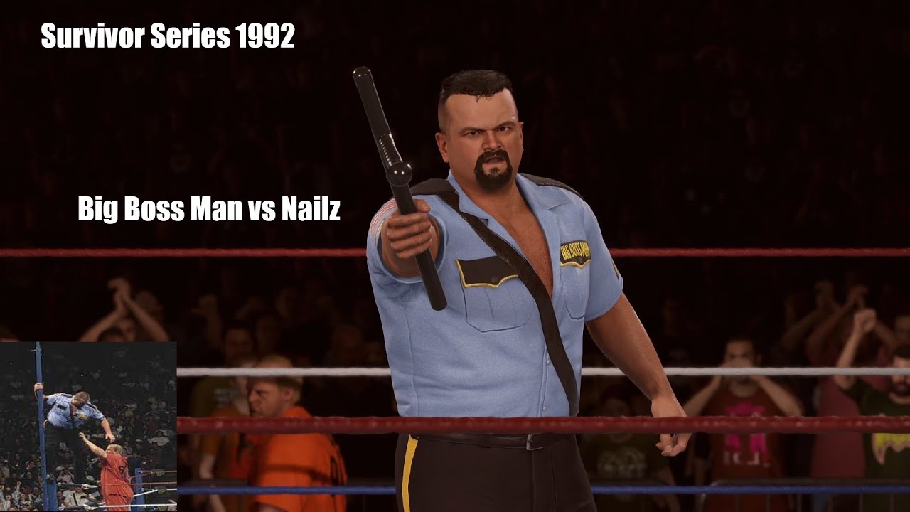 WWF Survivor Series 1992 - Big Boss Man vs Nailz - YouTube
