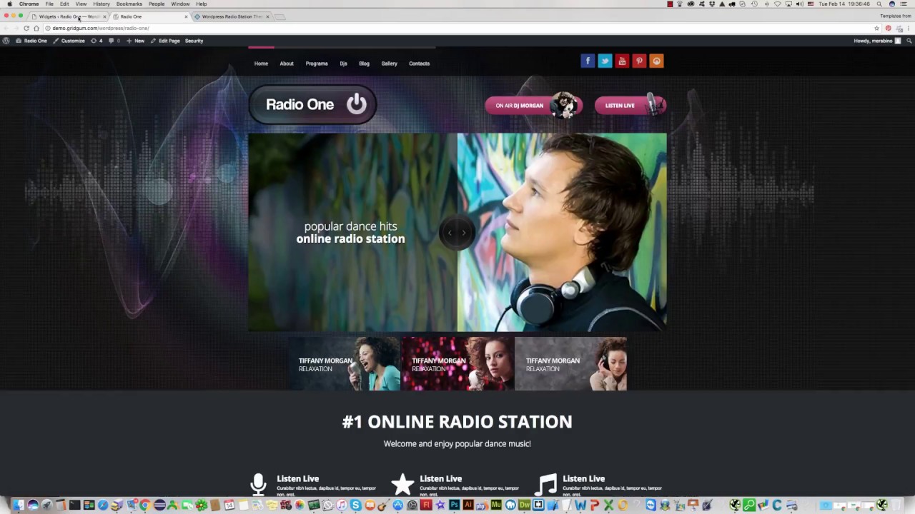 How to set listen live & On Air buttons - YouTube