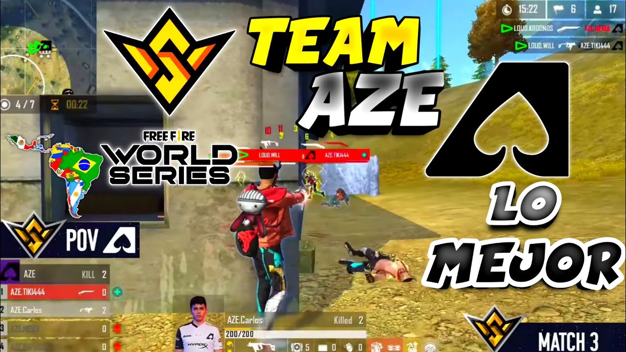 ¡LO MEJOR DEL TEAM AZE EN LA FREE FIRE WORLD SERIES 2021!🏆 ...