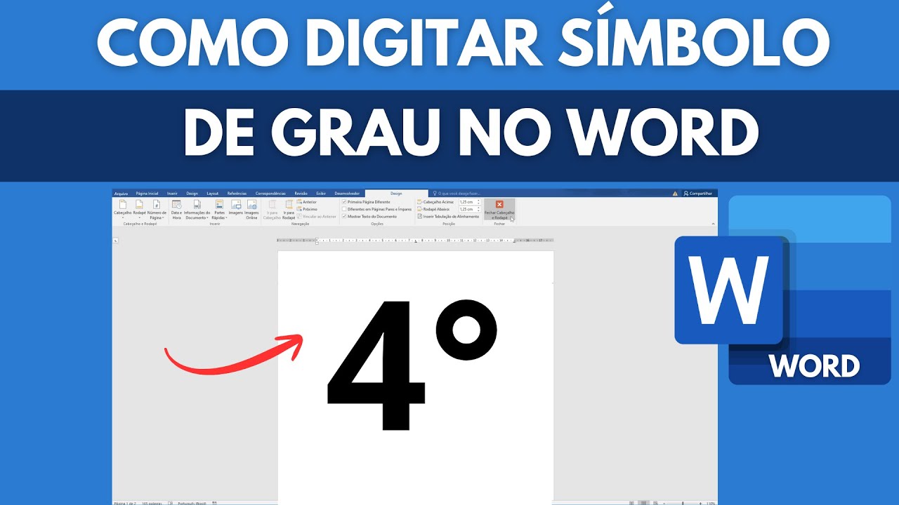 COMO INSERIR e DIGITAR SÍMBOLO DE GRAU no WORD e TECLADO - PASSO a ...