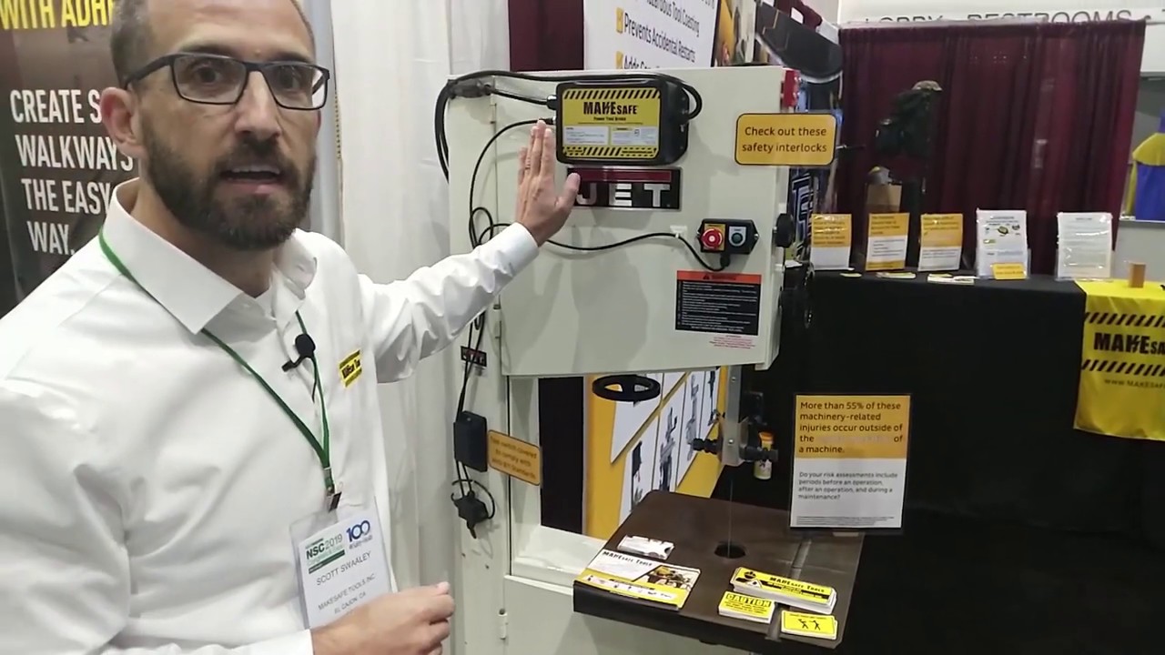 MAKESafe Power Tool Brake Demonstration on Band Saw - YouTube