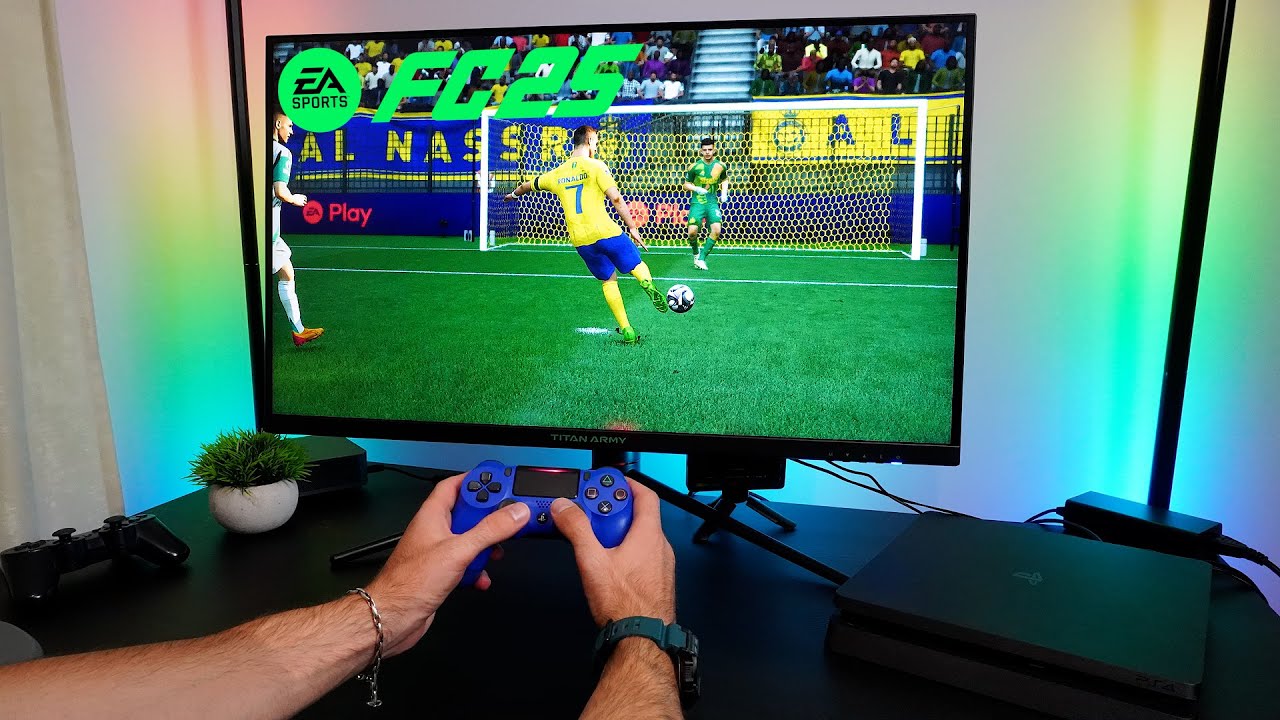 EA SPORTS FC 25- PS4 Slim POV Gameplay Test On 32", 240Hz Gaming ...