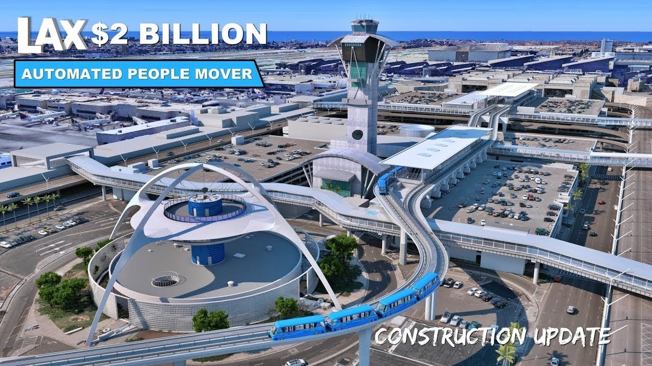 LAX Airport $2 Billion People Mover Train | Construction Update - YouTube