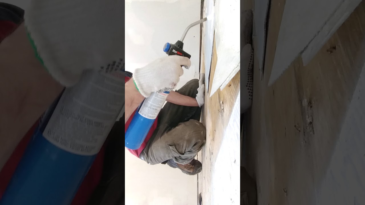 Removing stick on tiles easier with torch - YouTube