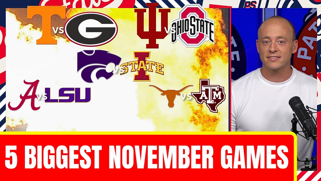 College Football's 5 Biggest November Games - Josh Pate Cut - YouTube