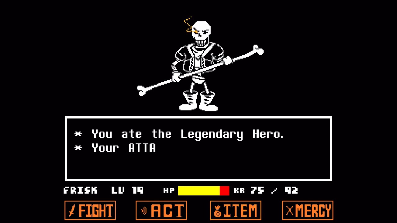 Disbelief papyrus hard mode phase 1 - YouTube