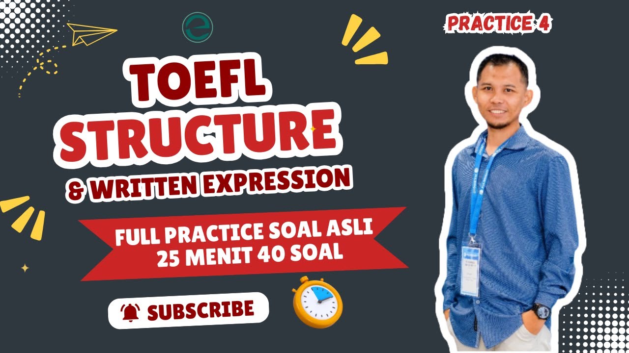 [4] Tes TOEFL Structure & Written Expression online (Practice 4) - YouTube