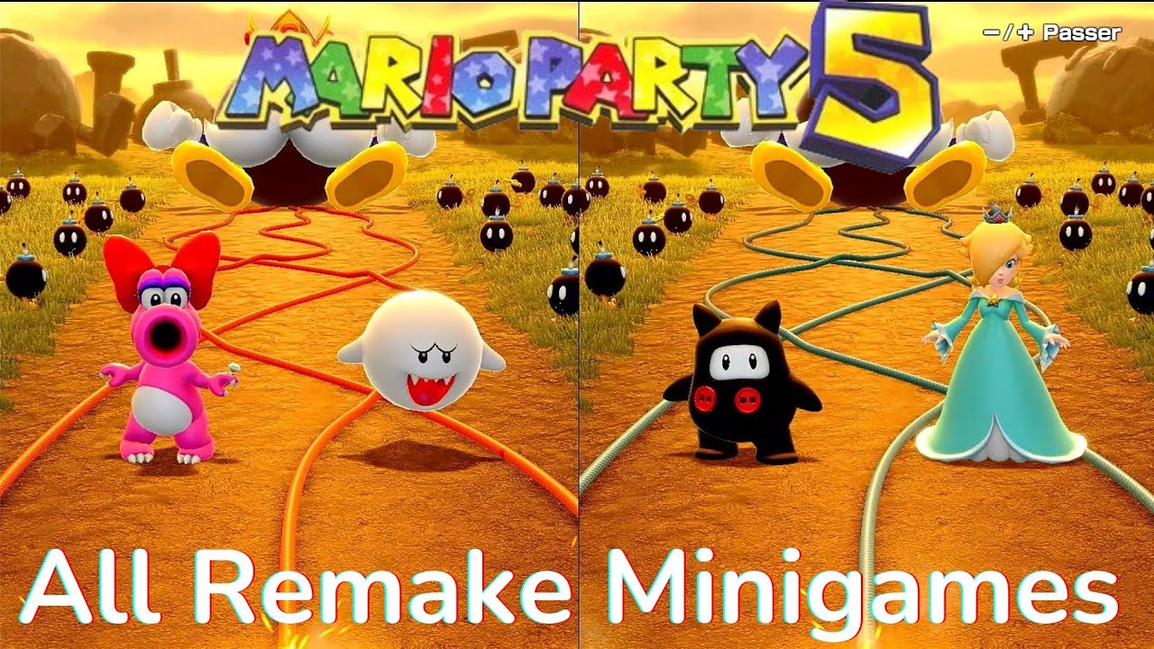 Mario Party 5 - All Remake Mini Games - YouTube