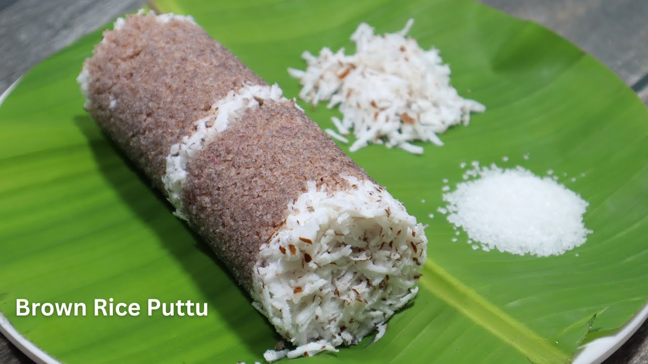 Brown Rice Puttu | Kola Puttu | Arisi Puttu | Rice Flour Puttu - YouTube
