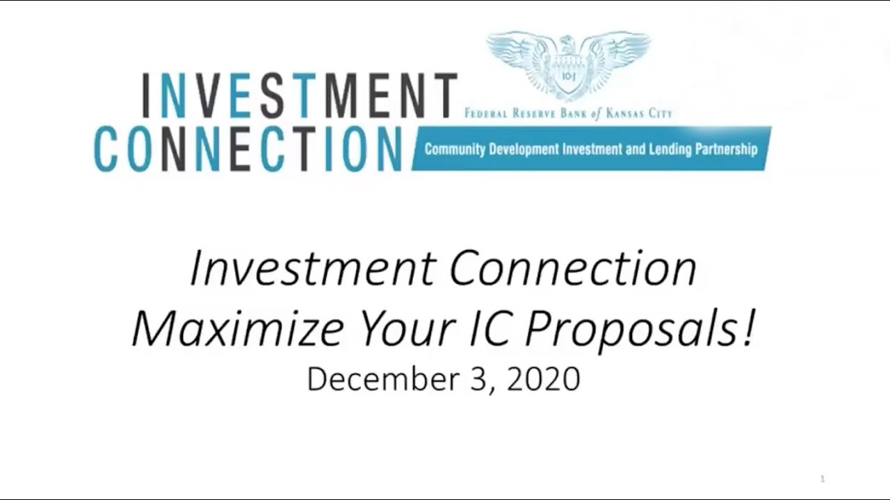 Investment Connection: Maximize Your IC Proposals - YouTube