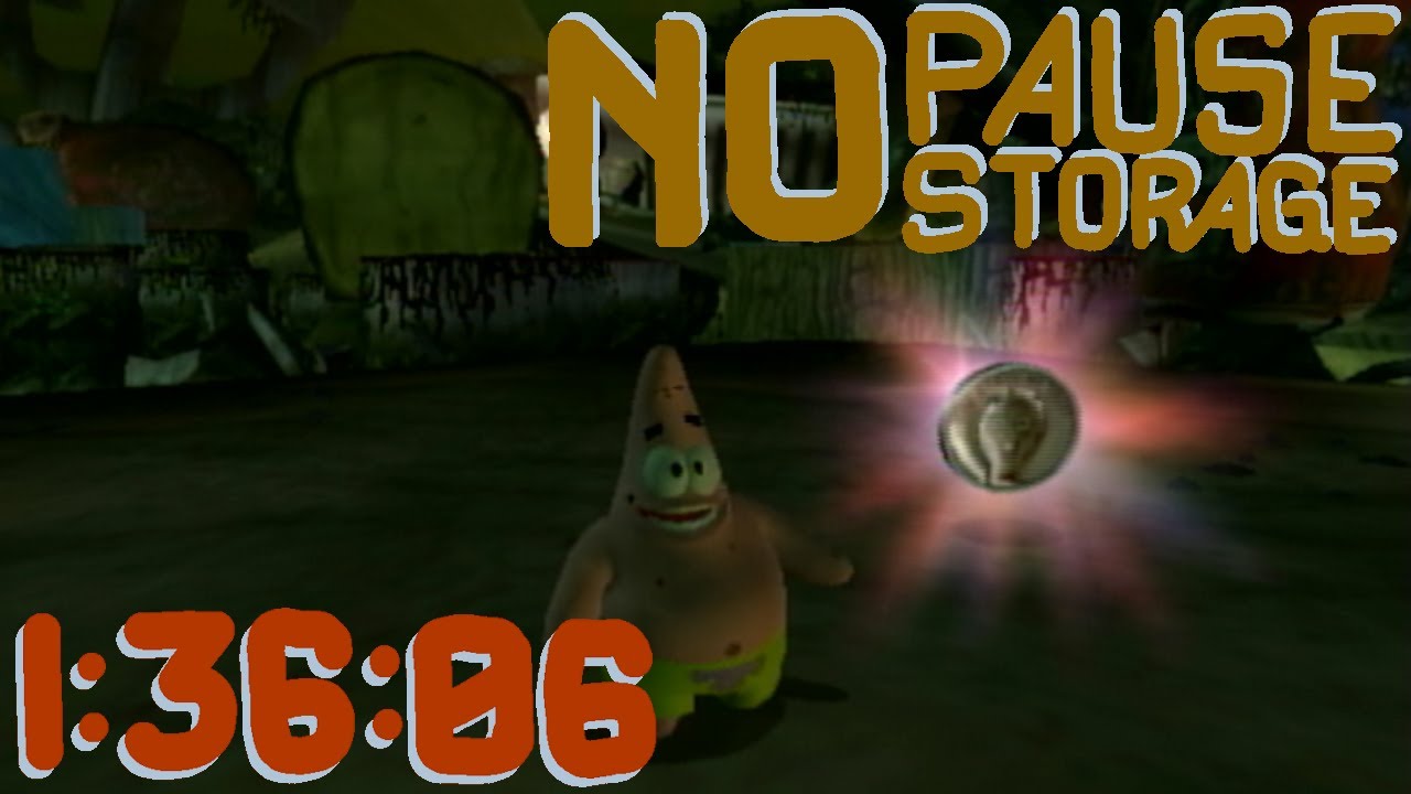 Movie SquarePants SpongeBob The - No Pause Storage Speedrun in 1:36:06 ...
