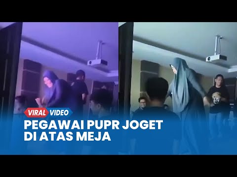 Viral Pegawai PUPR  Gelar Pesta di Kantor Joget di Atas Meja
