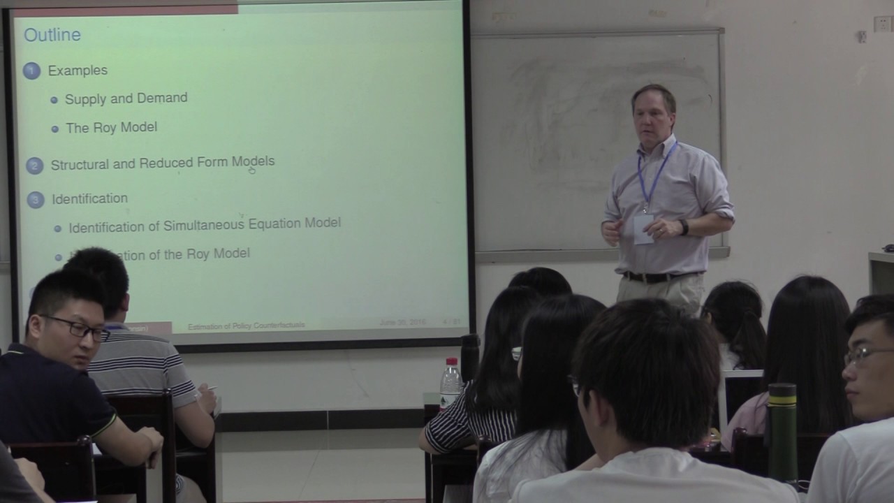 Christopher Taber: Estimation of Policy Counterfactuals - YouTube