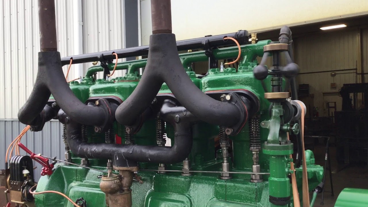 Big 4 engine running for the first time. July 2018 - YouTube