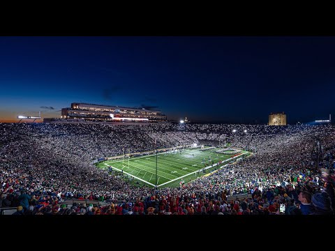 Lights out at Notre Dame Stadium | Notre Dame Football