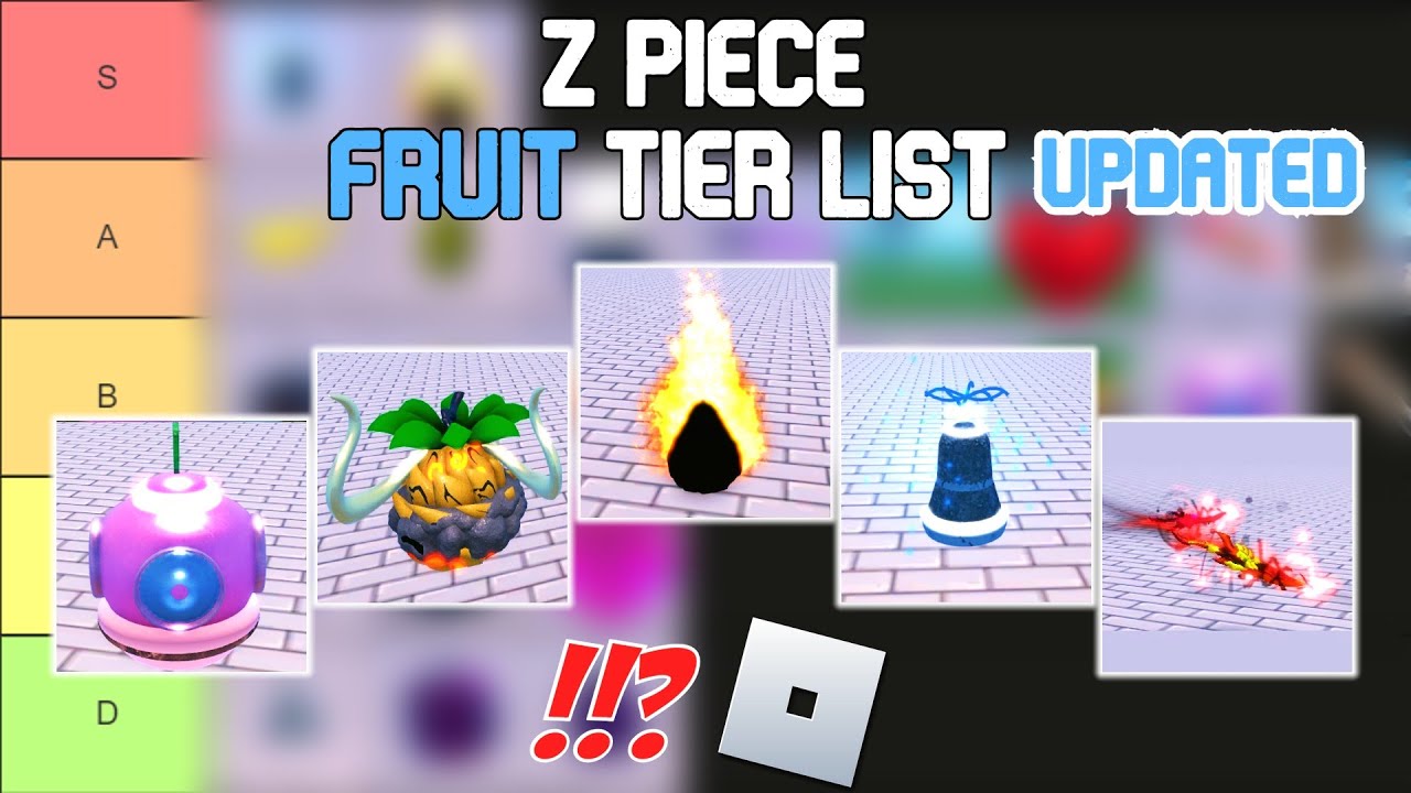 Z Piece Fruit Tier List (UPDATED) | Roblox Tier Lists - YouTube