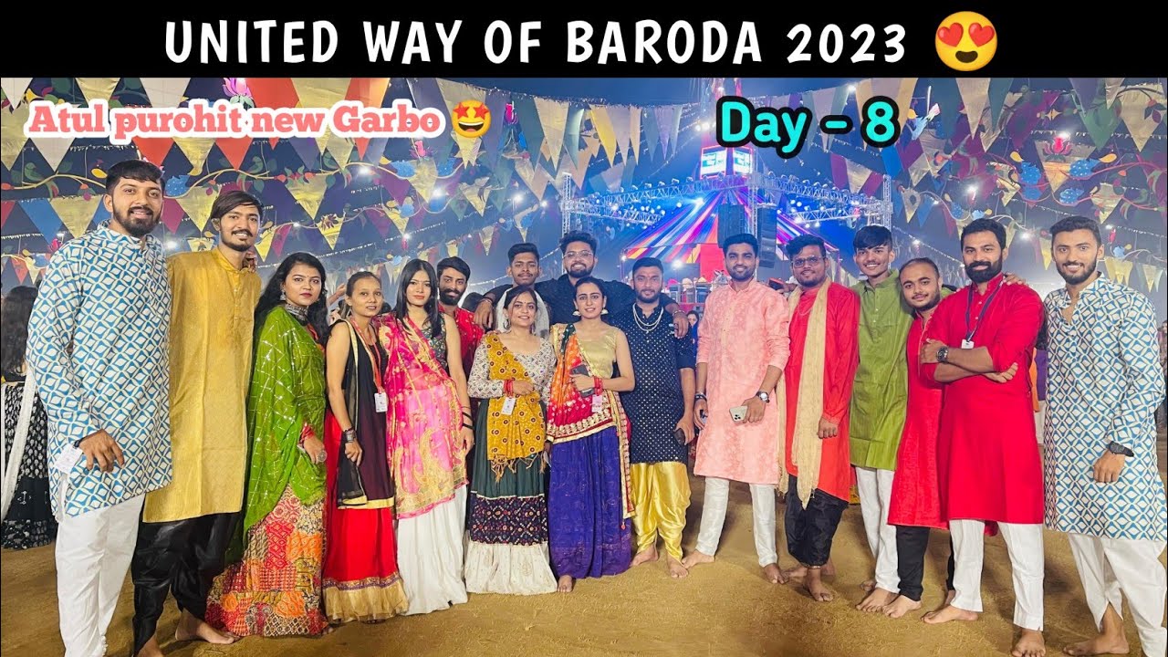 United Way Baroda 2023 | Day 8 | Atul Purohit Garba | Garba Mahotsav ...