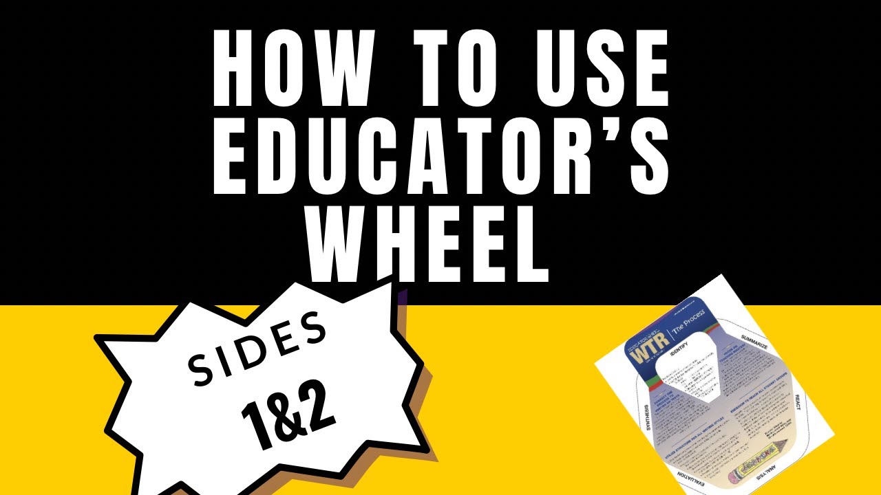 Educator Wheel: Guide Educator on how to best utilize WTR to improve ...