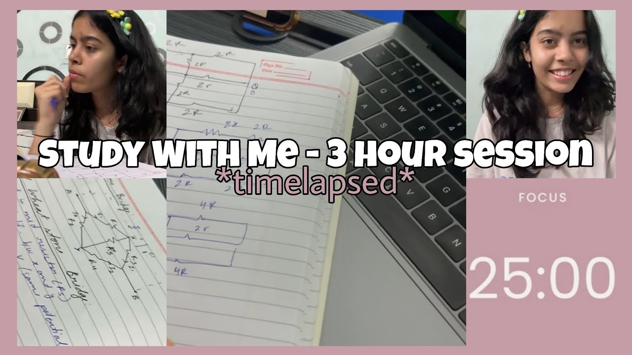 3 Hours of Pure Focus 📚 | Silent Study With Me (Time-lapse) | PCM 12th ...