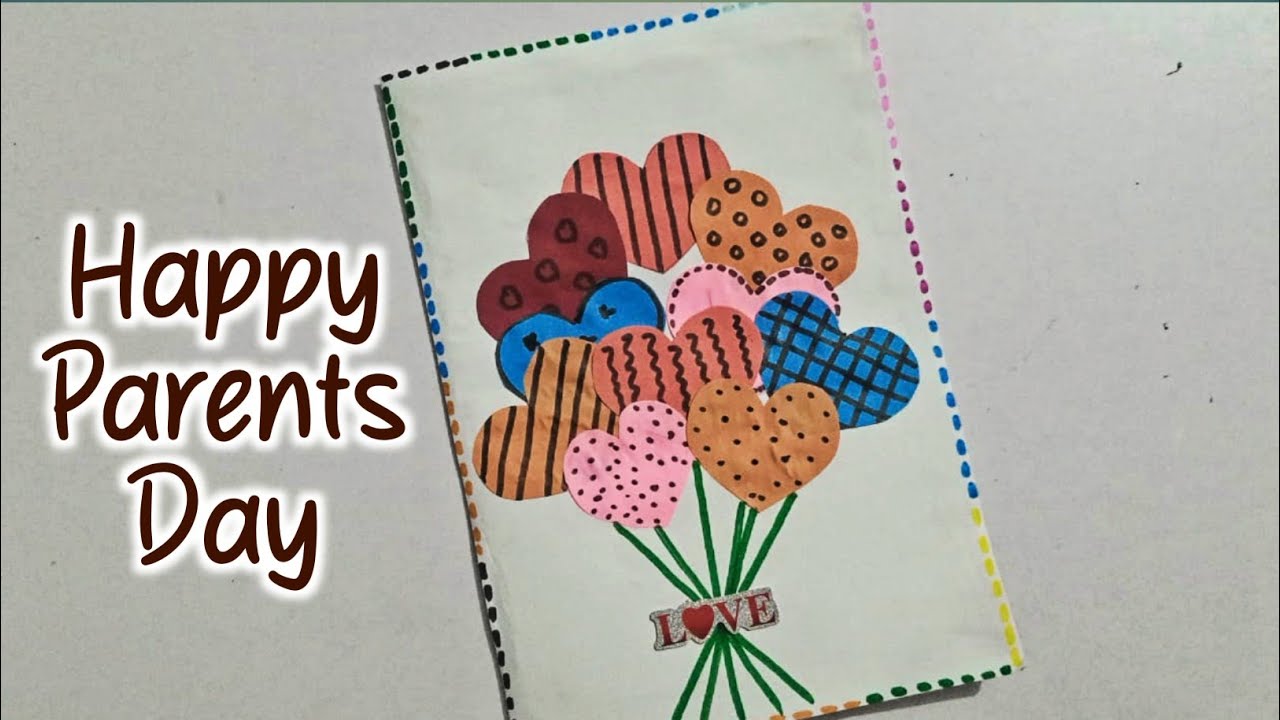 Parents day card making handmade/Easy and Beautiful Card for Parents ...