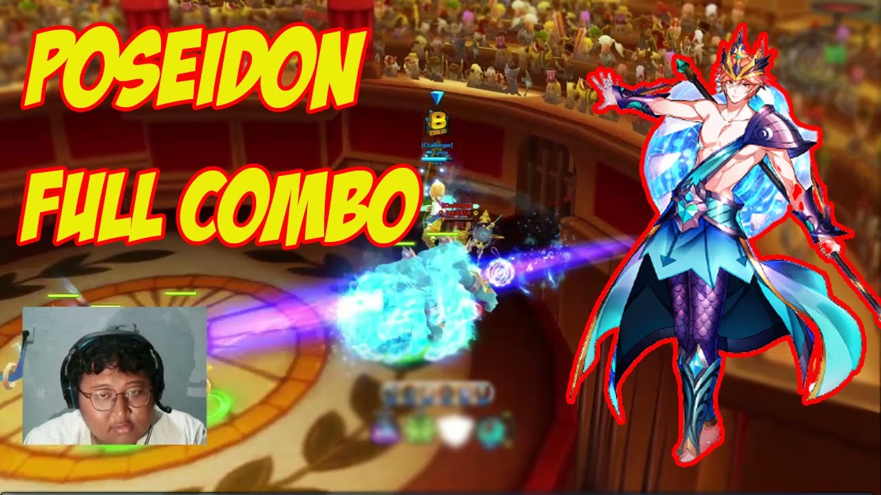 Poseidon Full Combo Fight Dimensional Auto Surrend Lost Saga Origin ...