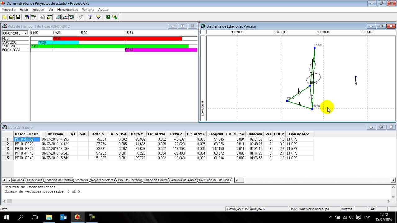 Proceso GPS ASHTECH SOLUTIONS - YouTube
