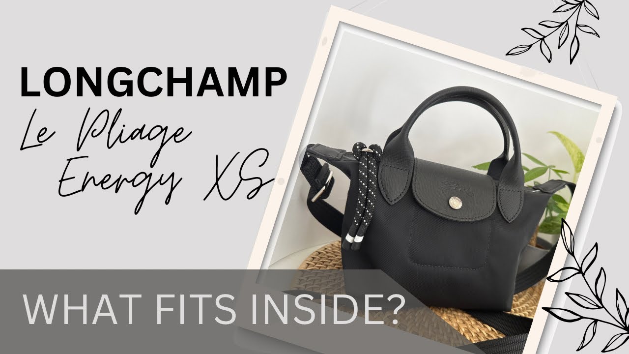 What fits inside a Longchamp Le Pliage Energy XS? - YouTube