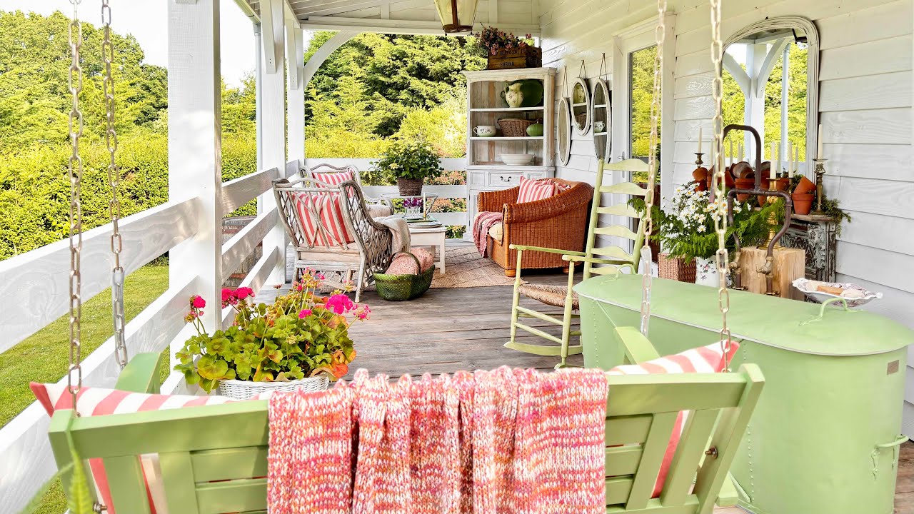 Covered Porch Decorating Ideas Spring And Summer Front Porch Decor