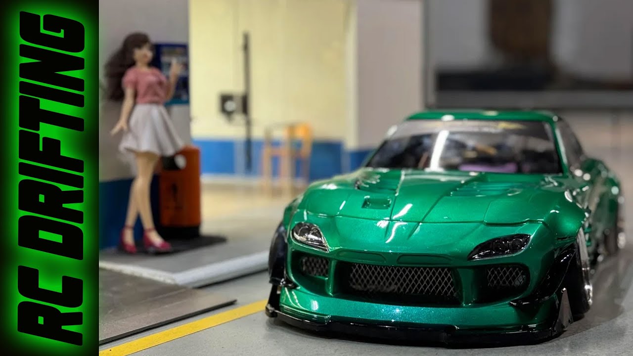 RC Drifting Mazda RX7 Pandora Yokomo West Suffolk Drift - YouTube