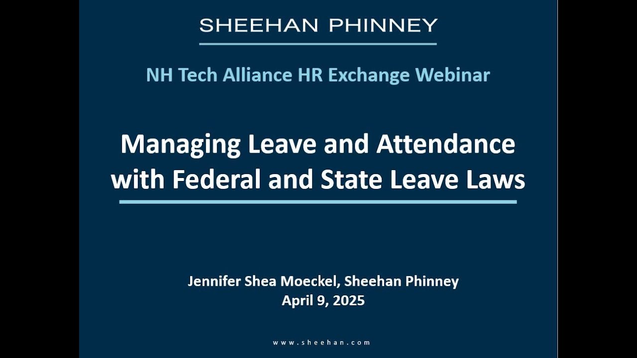 April HR Exchange: Managing Leave and Attendance with Federal and State ...