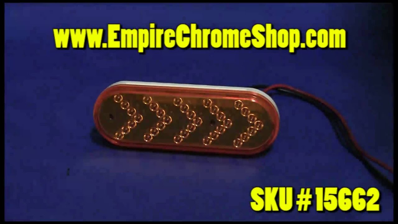 Amber Oval Sequential LED Light - YouTube