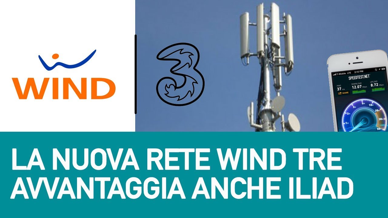 La nuova rete Wind Tre avvantaggia anche Iliad - YouTube