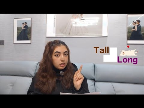 What is the difference between tall and long? إزاى نفرق بين صفتين ليهم نفس المعنى - YouTube