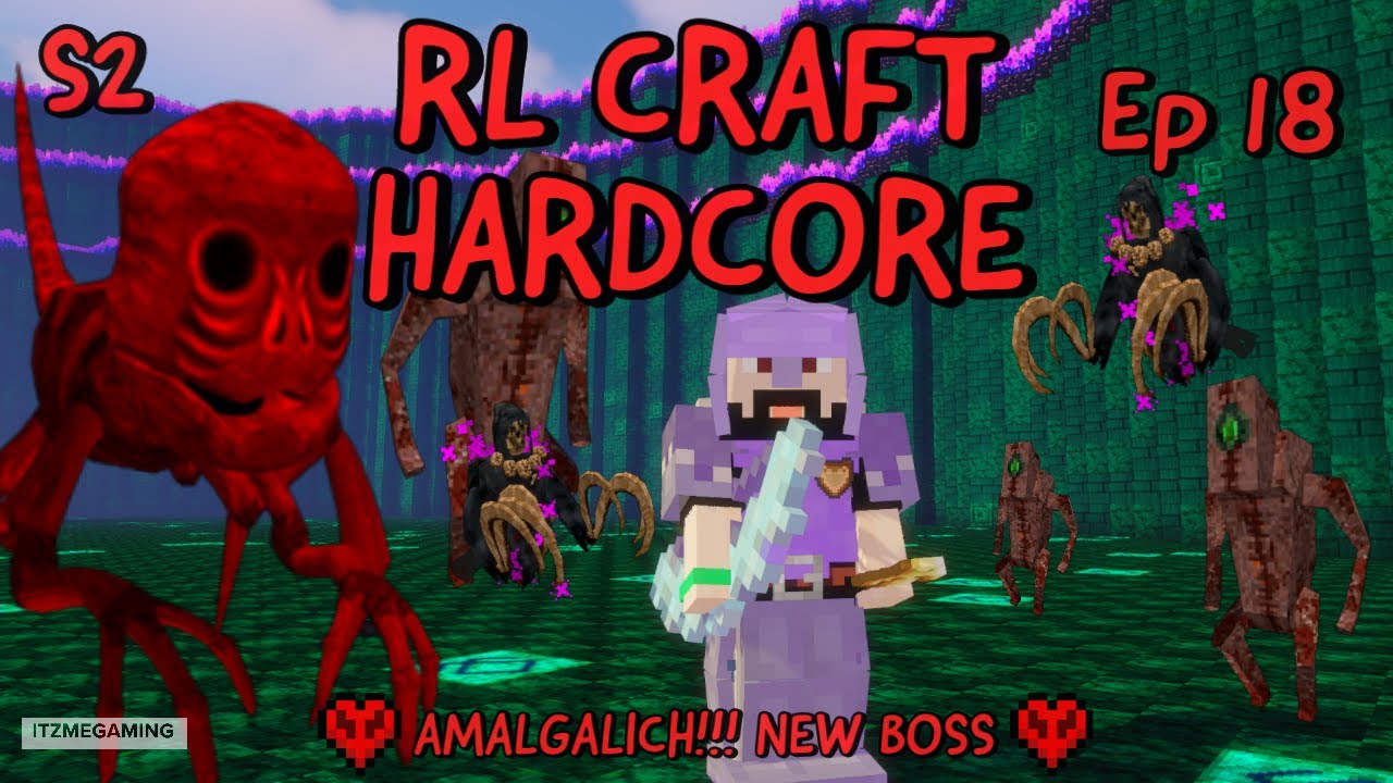 AMALGALICH!!! New Boss - RLCraft Hardcore S2E18 (Minecraft 1.12) - YouTube
