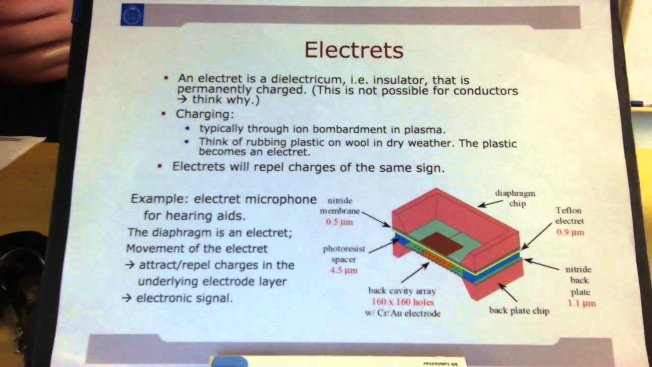 rotary electrodes electrets parasitic charging - YouTube