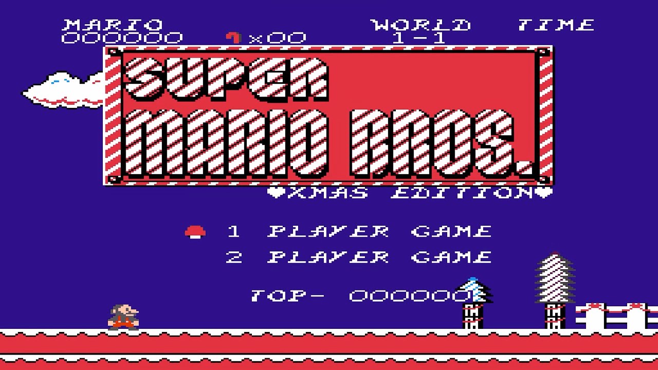 Super Mario Bros - Xmas Edition (NES) Longplay - YouTube