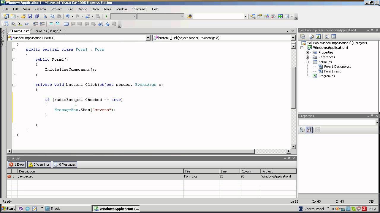C Radiobutton Youtube