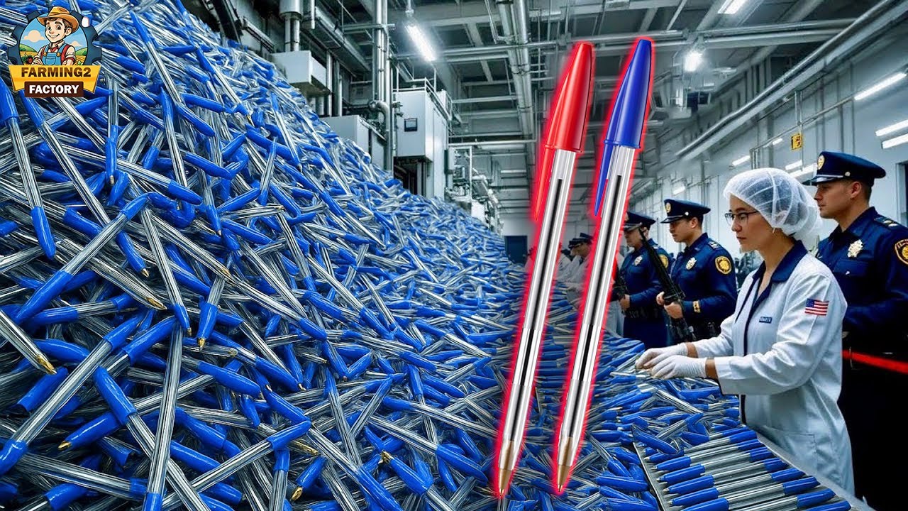 How Ballpoint Pens Are Made in factory Every Year Inside the Pen ...