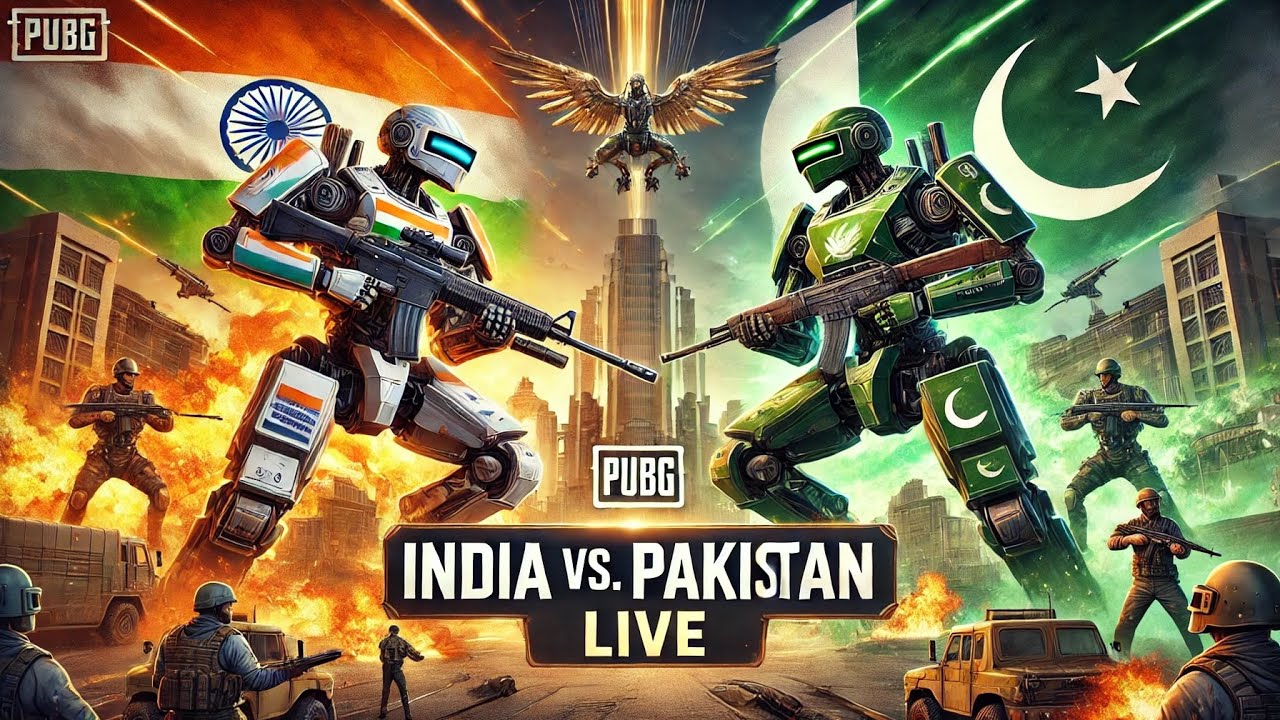 India vs Pakistan LIVE: Ultimate PUBG Mech Showdown! - YouTube