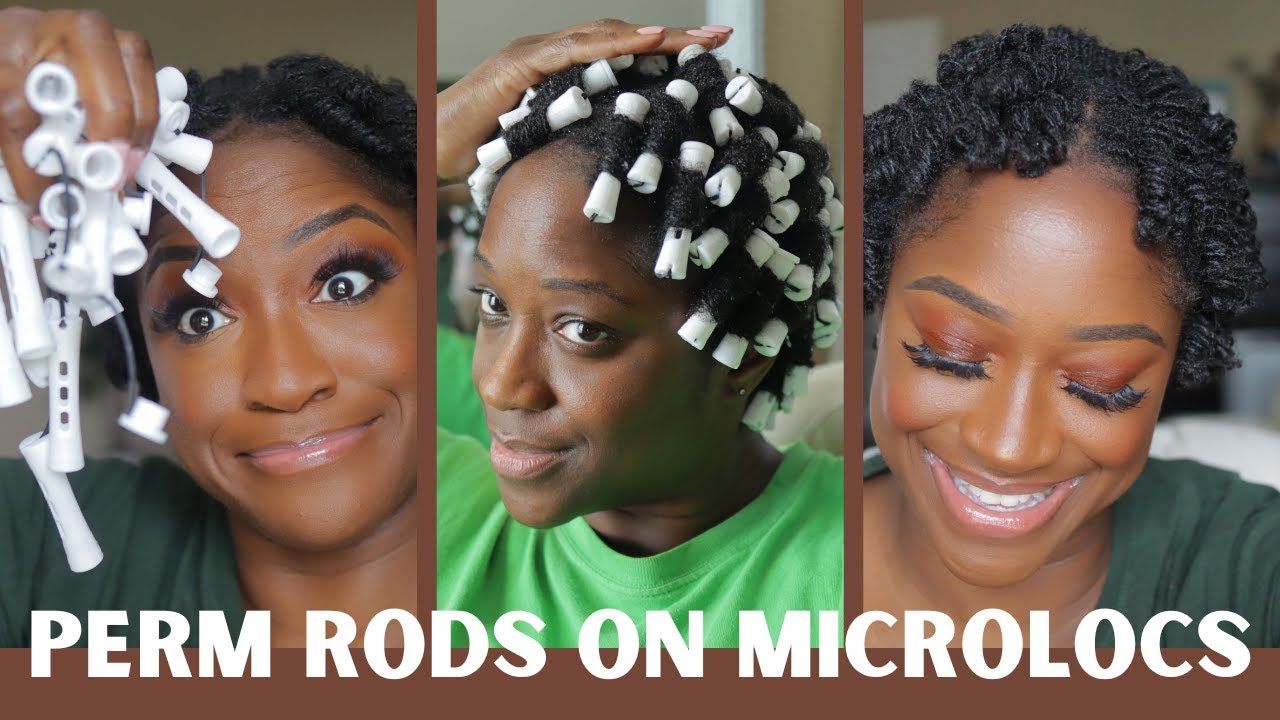 MICROLOCS ON PERM RODS | MICROLOC JOURNEY | STYLING MICROLOCS - YouTube