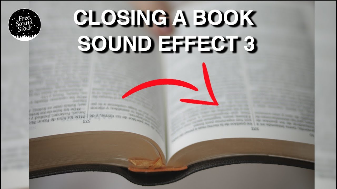 Book Closing Sound - YouTube