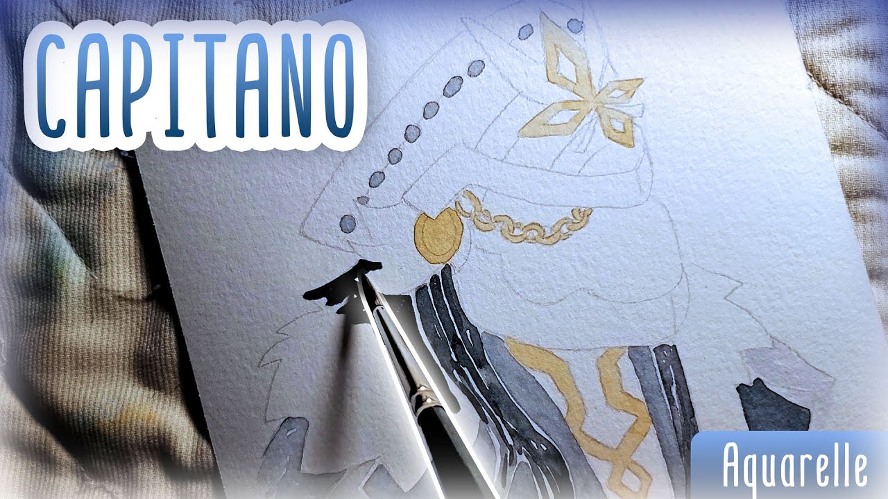 Capitano - Fatui Harbinger Genshin Impact - Peinture Aquarelle - YouTube