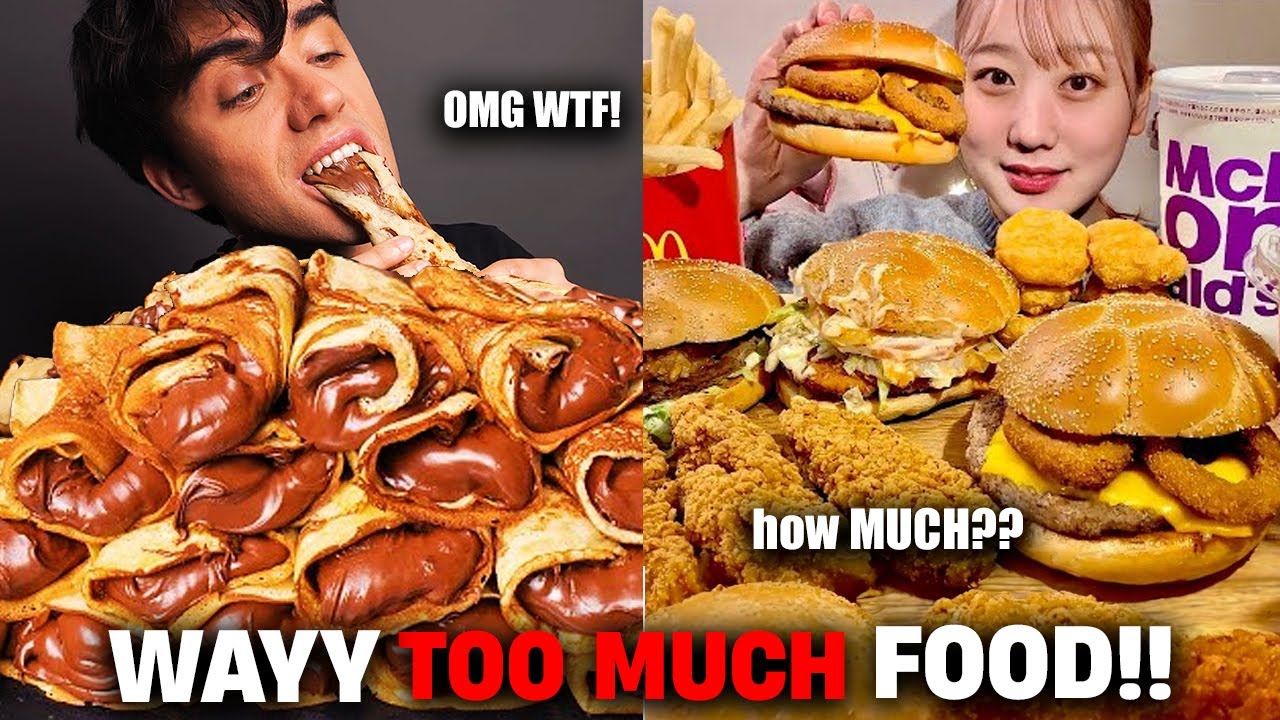 Mukbangers EATING ENOUGH TO FEED A WHOLE GENERATION 😳 - YouTube