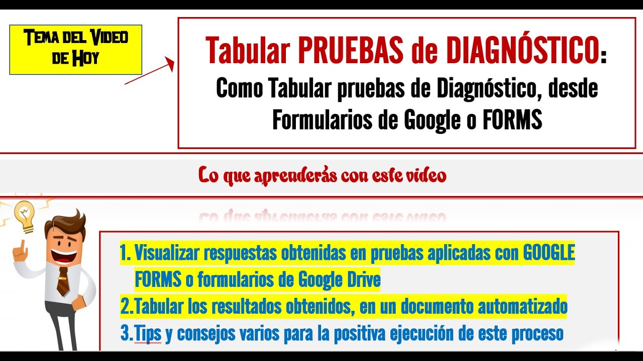 Tabular Pruebas Diagnóstico Google FORMS 2020 formularios - YouTube